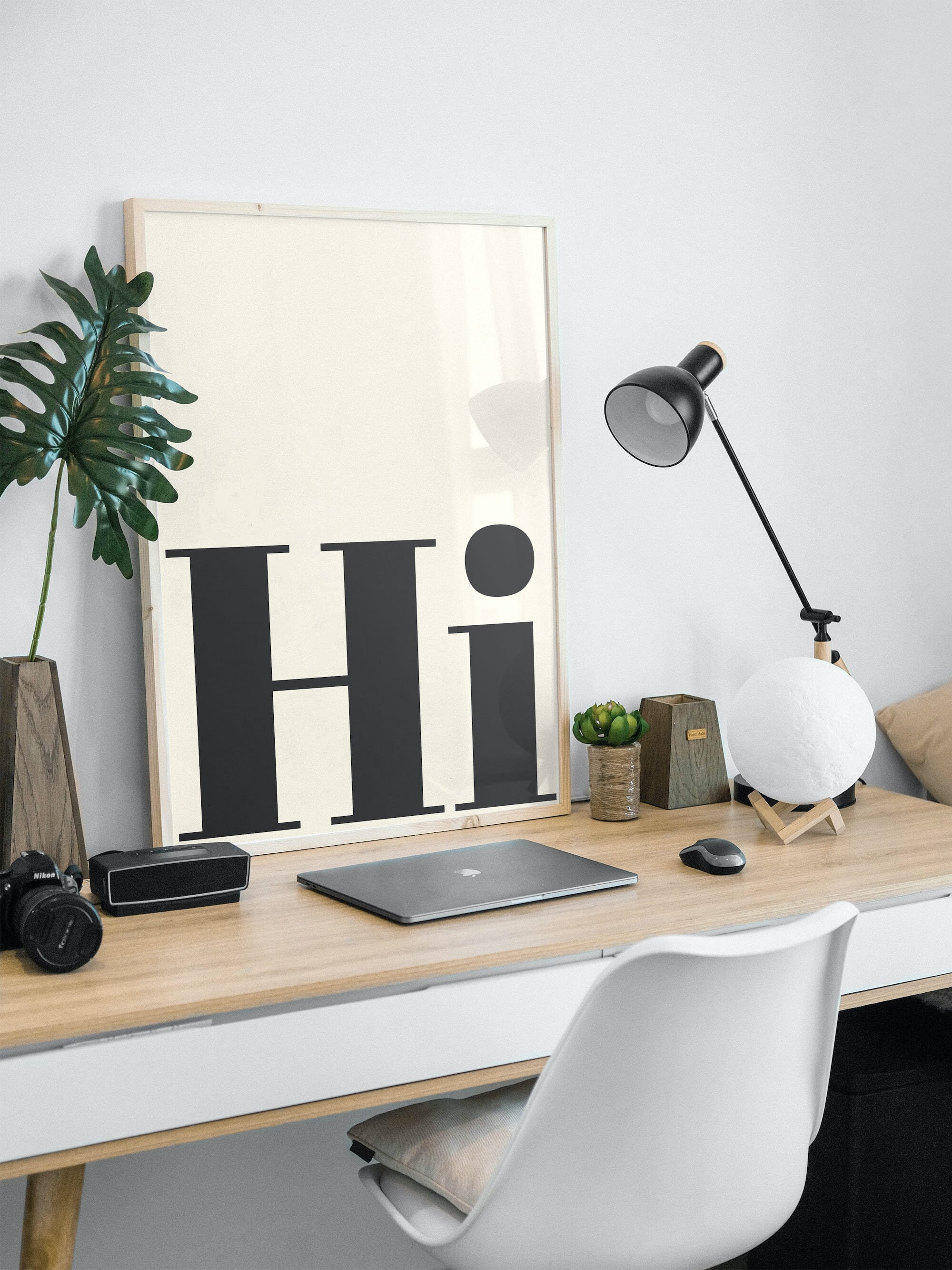 Hi Wall Art Greeting Poster Hello Print Vintage Entryway - Etsy