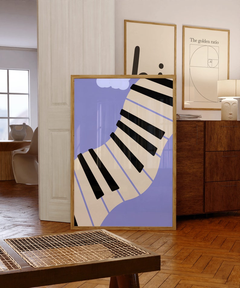 Piano Poster Piano Keyboard Wall Art Pianist Print Music - Etsy