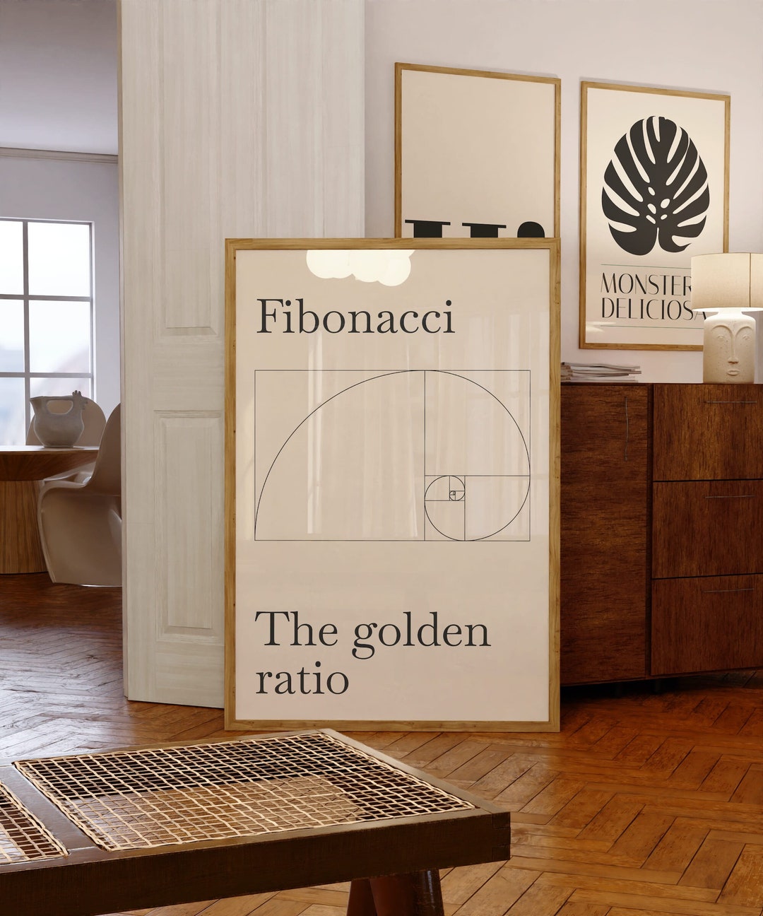 Golden Ratio Poster Fibonacci Vintage Print Minimalistic - Etsy