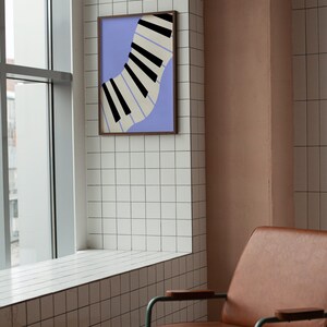 Piano Poster | Piano Keyboard Wall Art | Pianist Print | Music Poster ...