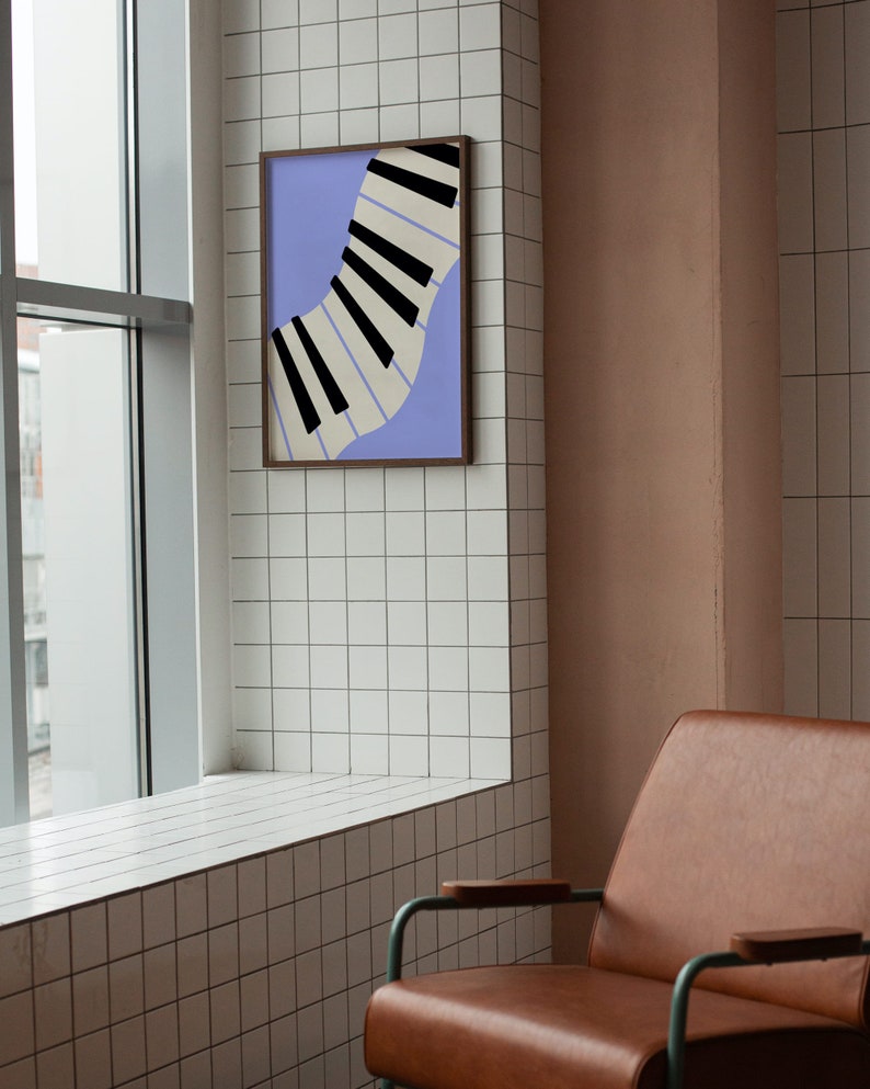 Piano Poster Piano Keyboard Wall Art Pianist Print Music - Etsy