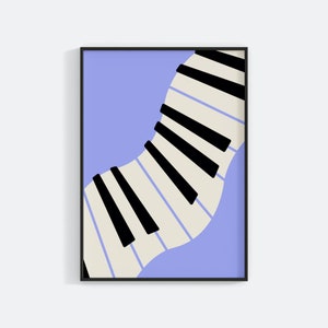 Piano Poster Piano Keyboard Wall Art Pianist Print Music - Etsy