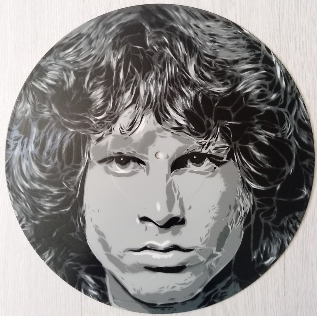 Jim Morrison Fan Special Gift Upcycling Custom Vinyl Record Original ...