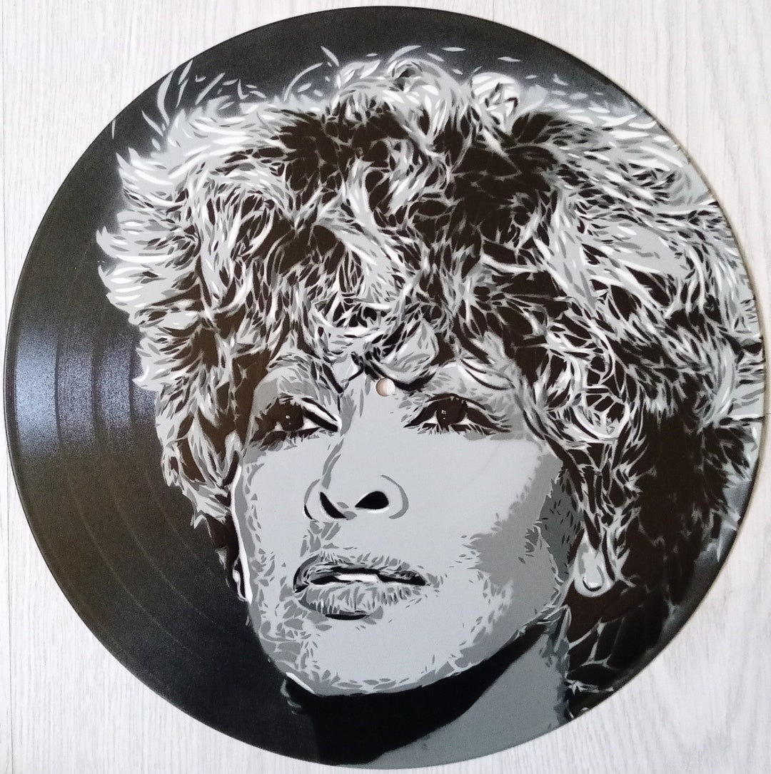 Tina Turner Upcycling Custom Vinyl Record Original Painting Art - Etsy