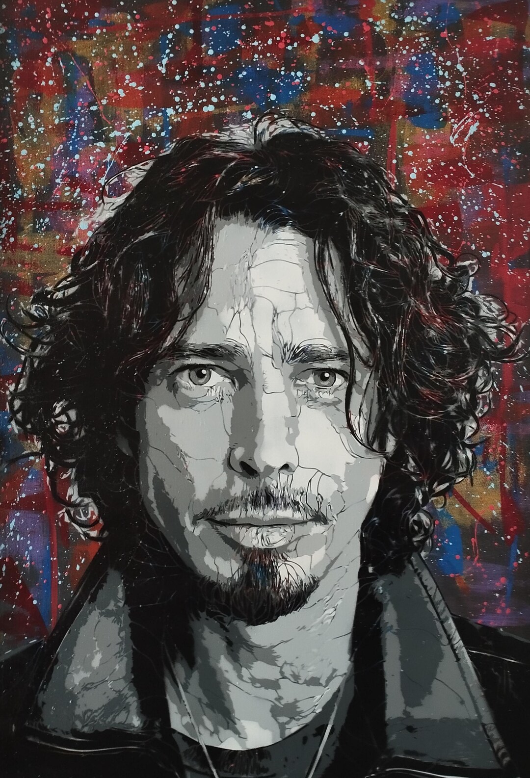 Music Artist Icon Original Custom Painting on Canvas With Spray Paint ...