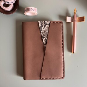 B6 Size Leather Planner Cover , Sterling Ink, Papertessdesigns - Etsy