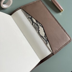 B6 Size Leather Planner Cover , Sterling Ink, Papertessdesigns - Etsy