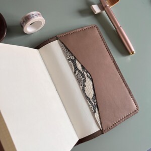 B6 Size Leather Planner Cover , Sterling Ink, Papertessdesigns - Etsy