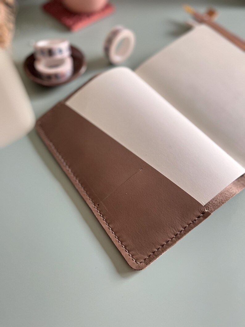 B6 Size Leather Planner Cover , Sterling Ink, Papertessdesigns - Etsy