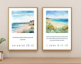 Set of 9 Fruit of the Spirit Wall Art Printable Bible Verse - Etsy