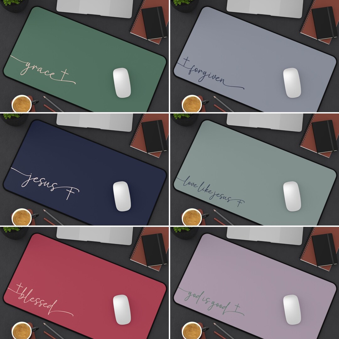 Custom Christian Desk Mat, God is Good Desk Mat, Christian Jesus ...