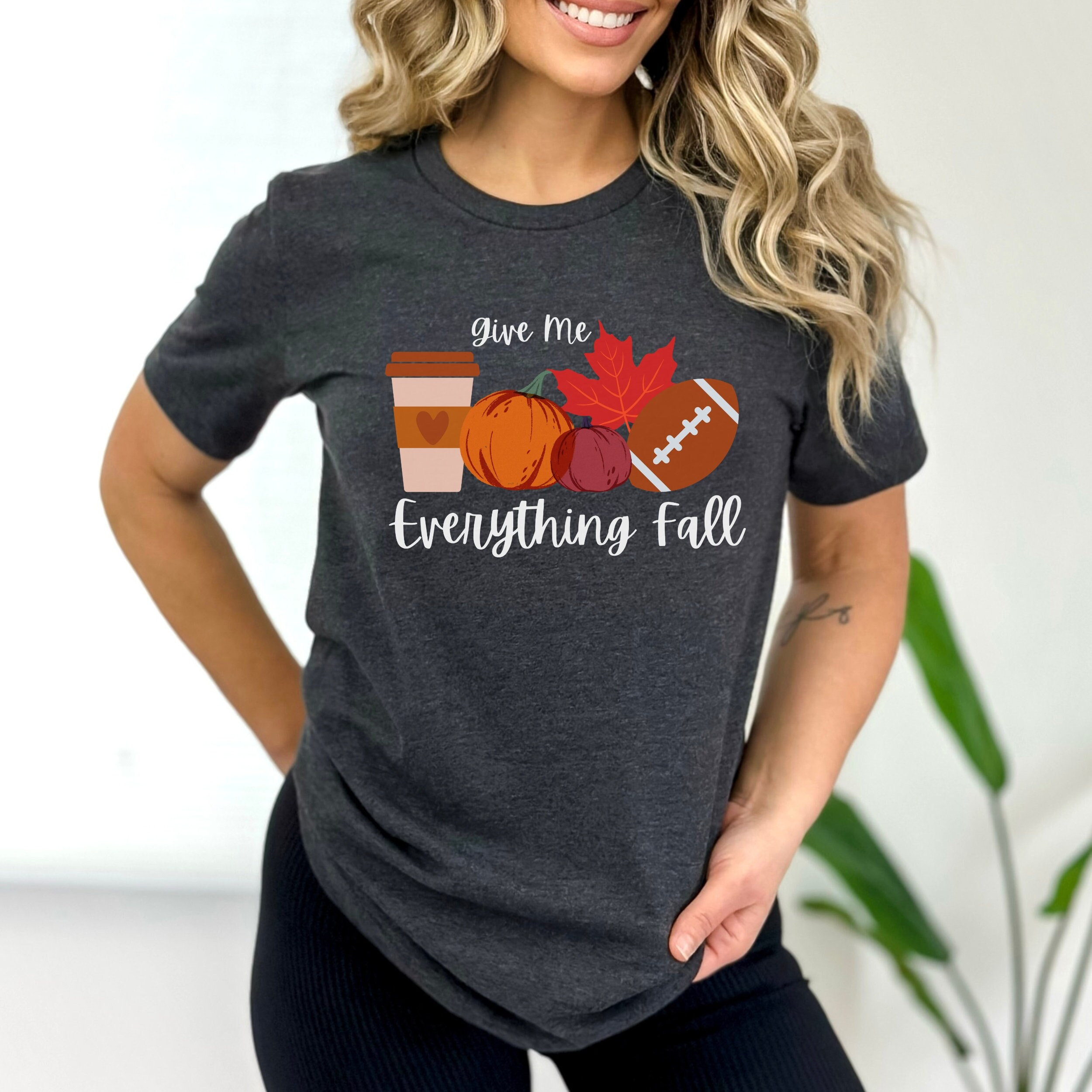 Womens Cute Fall Tshirts Unisex Style Crewneck Pumpkin Tee - Etsy