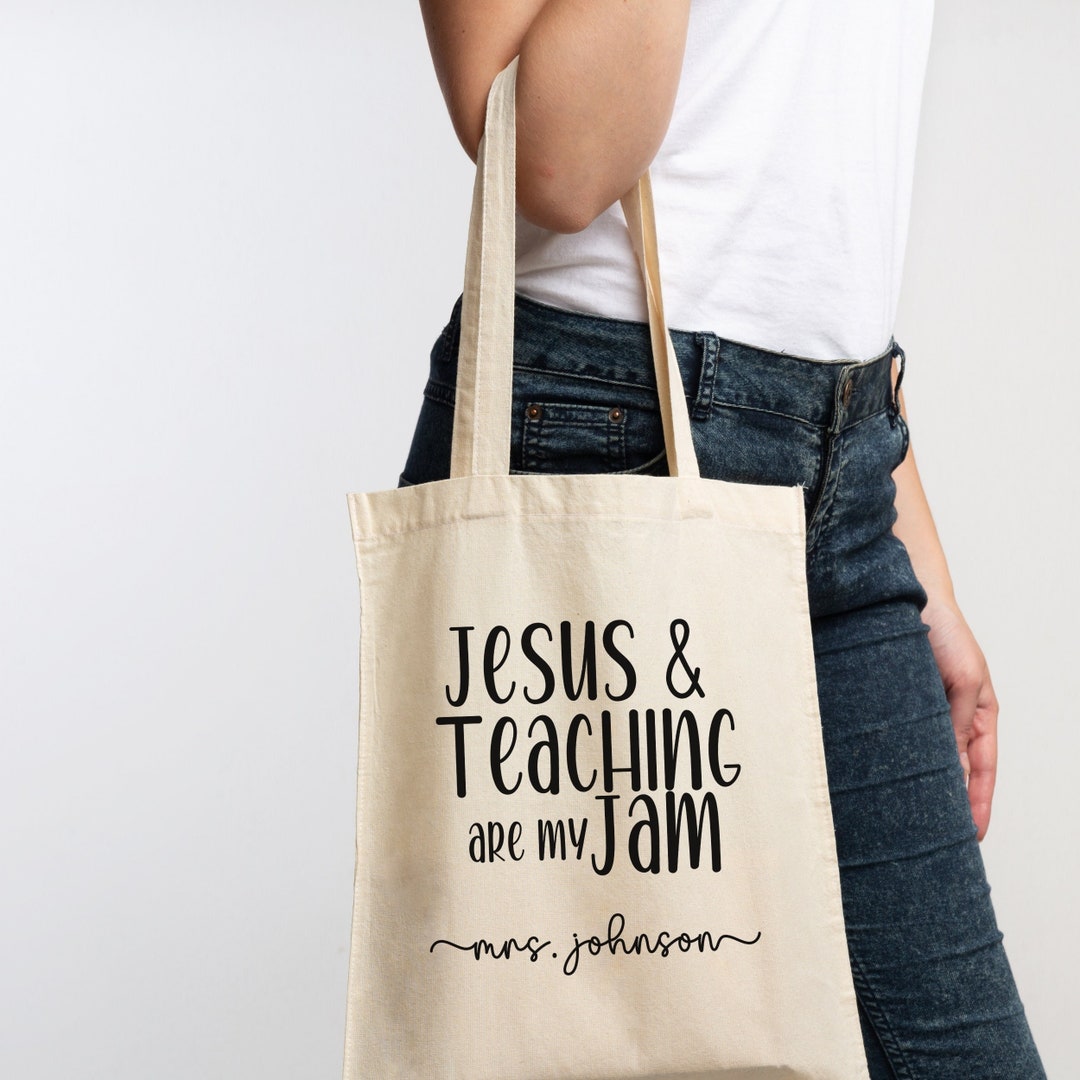 Personalized Christian Tote Bag for Church or Work Reusable - Etsy