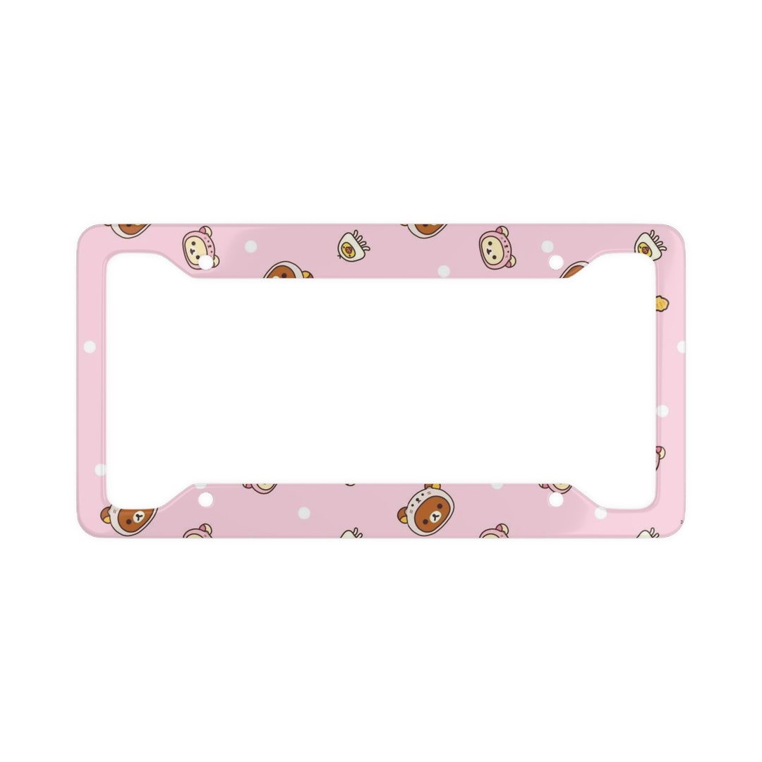 Rilakkuma Korilakkuma Kiiroitori Pink License Plate Frame Kawaii - Etsy