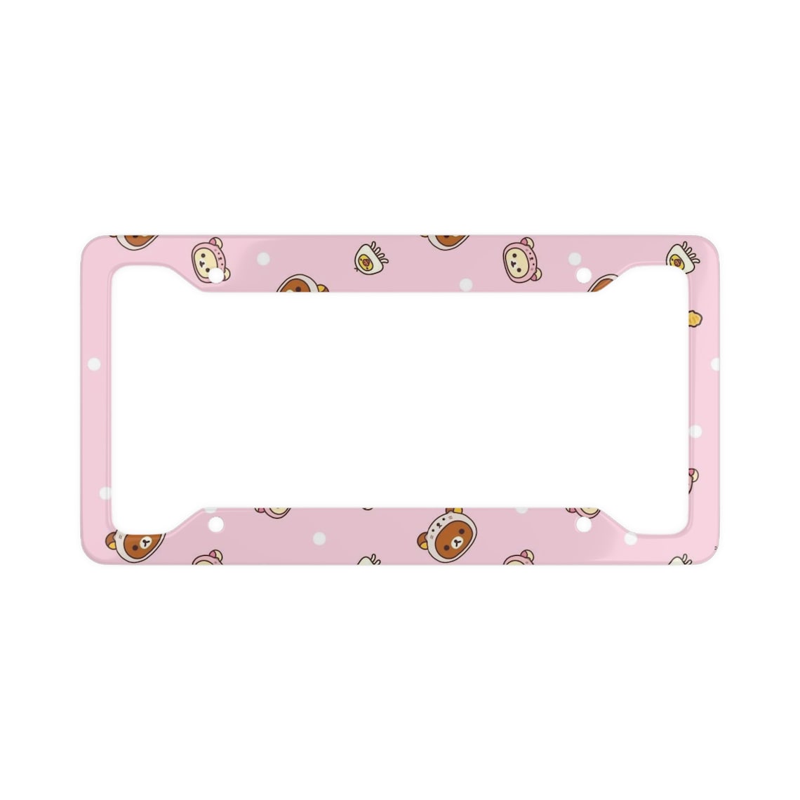 Rilakkuma Korilakkuma Kiiroitori Pink License Plate Frame Kawaii - Etsy