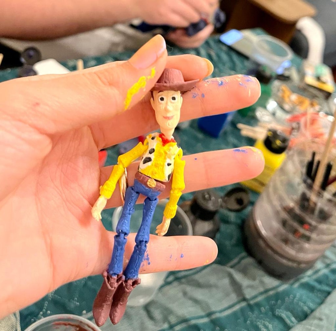 Woody Toy Story 3d Figure Keychain Articulated Toy - Etsy