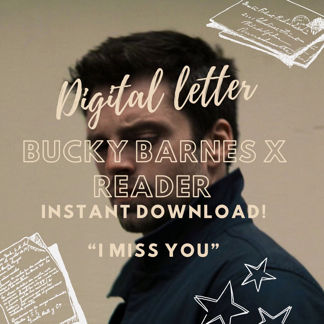 Bucky Barnes Digital Love Letter, Comfort Character POV Letter, Digital ...
