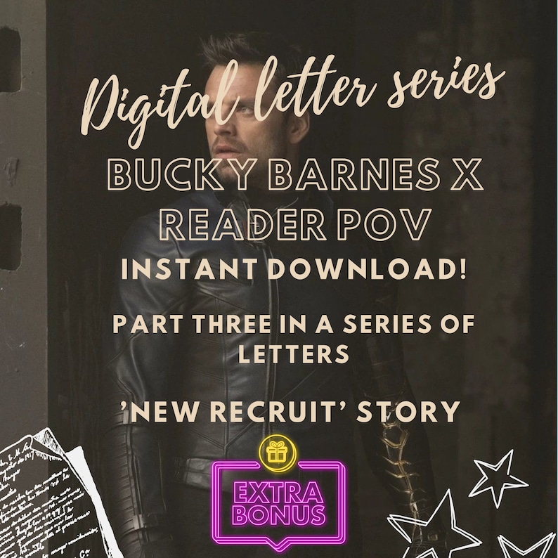 Bucky Barnes Instant Download PDF Letter, New Recruit Story POV Letter ...