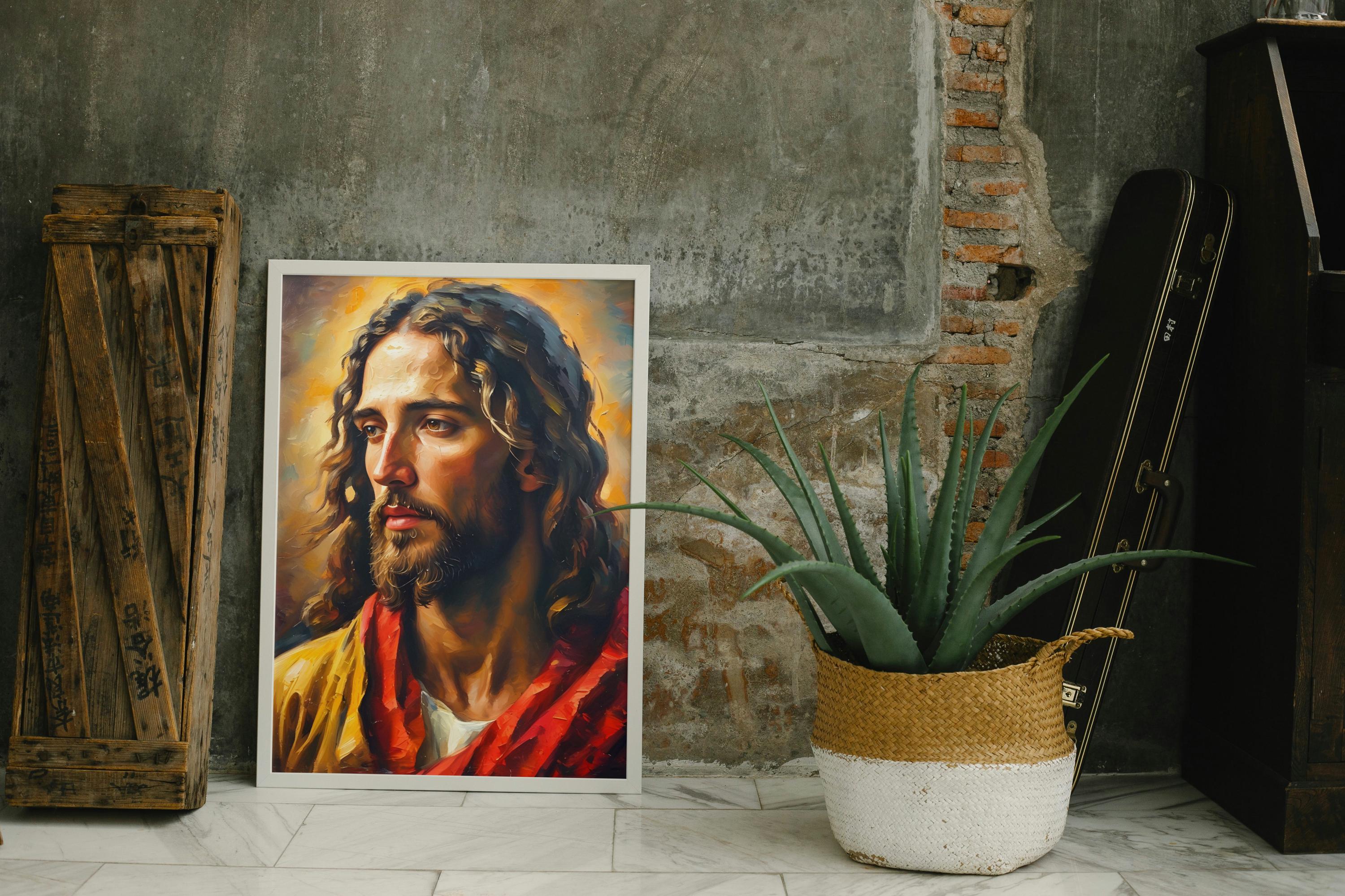 Lord Jesus Portrait Painting - Etsy