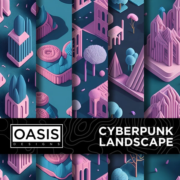 Cyberpunk Seamless Pattern - Etsy