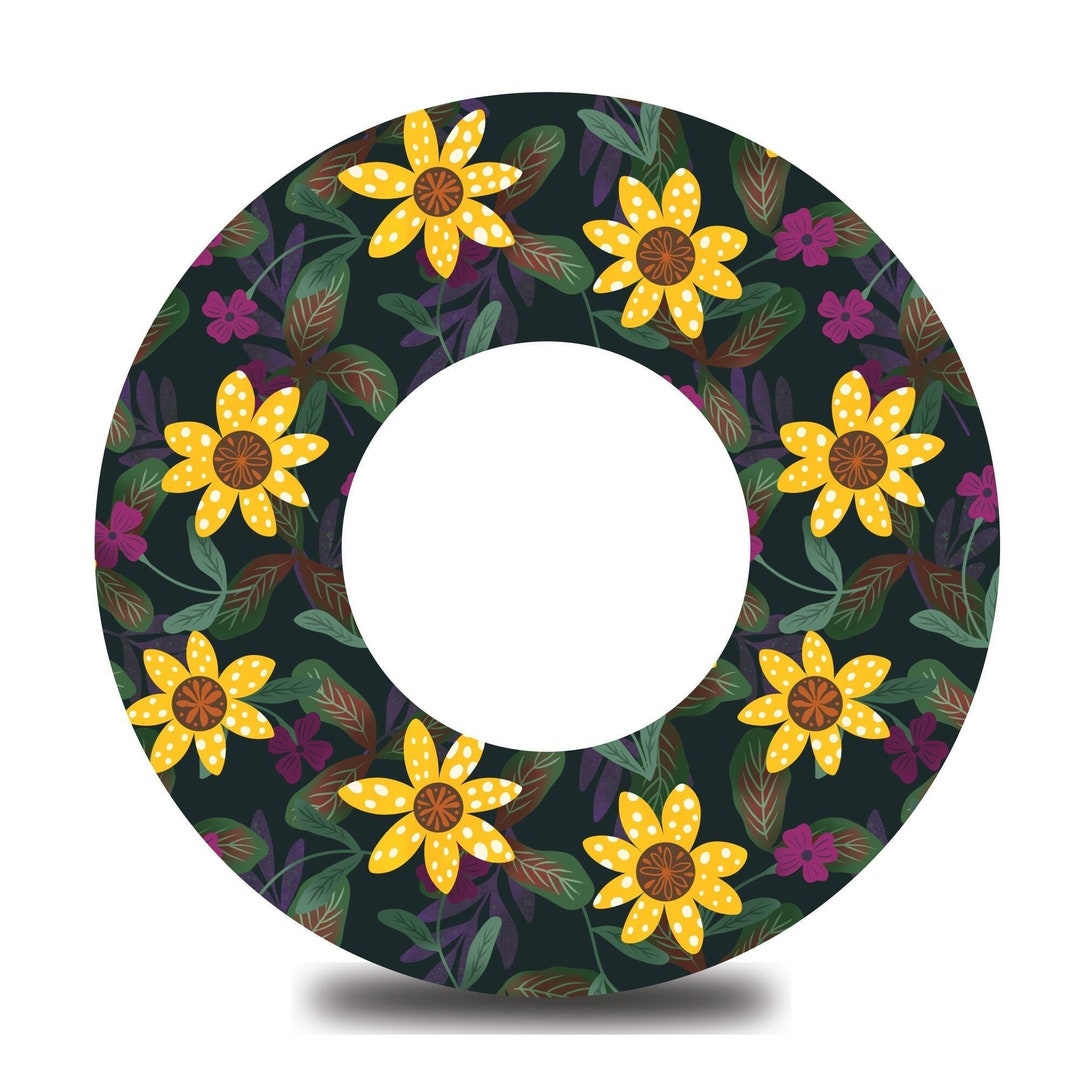 Goodnight Yellow Blooms Libre 3 Patch CGM Tape - Etsy