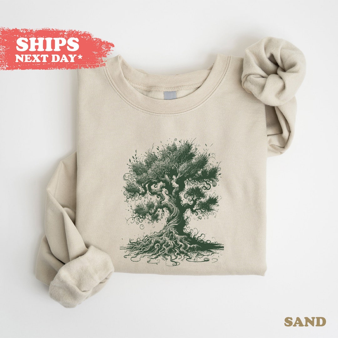 Tree Sweatshirt, Gnarled Tree Hoodie, Tree of Life Crewneck, Cool Gifts ...