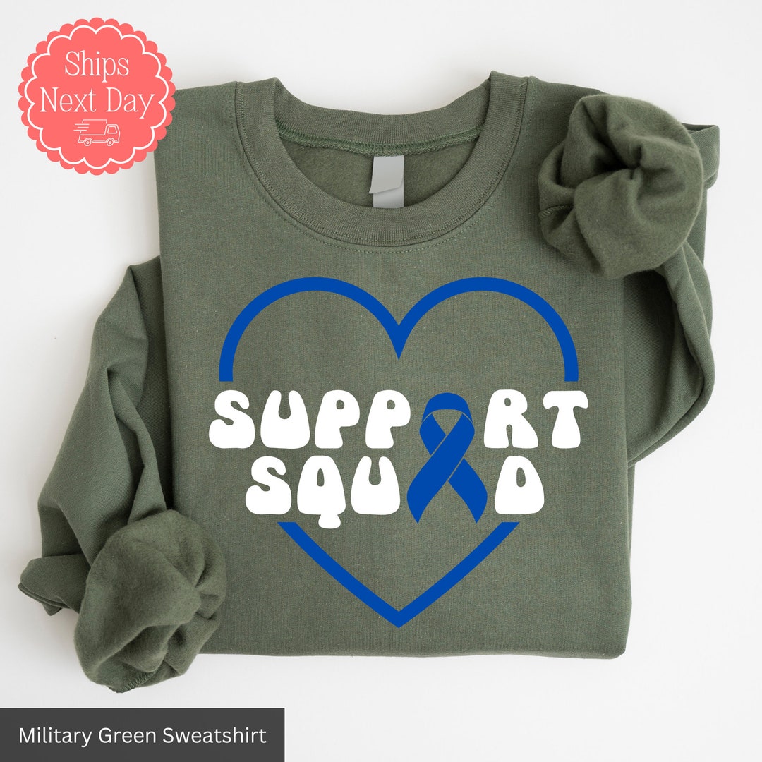 Colon Cancer Sweatshirt, Colorectal Cancer Hoodie, Cancer Support ...