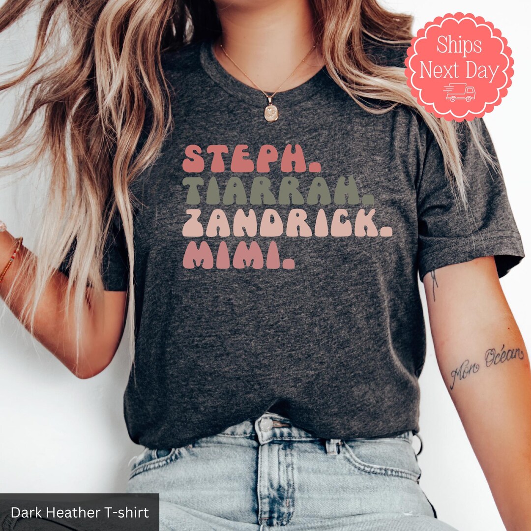 Custom Nickname Shirt, Personalized Nicknames Tshirt, Custom Name Shirt ...