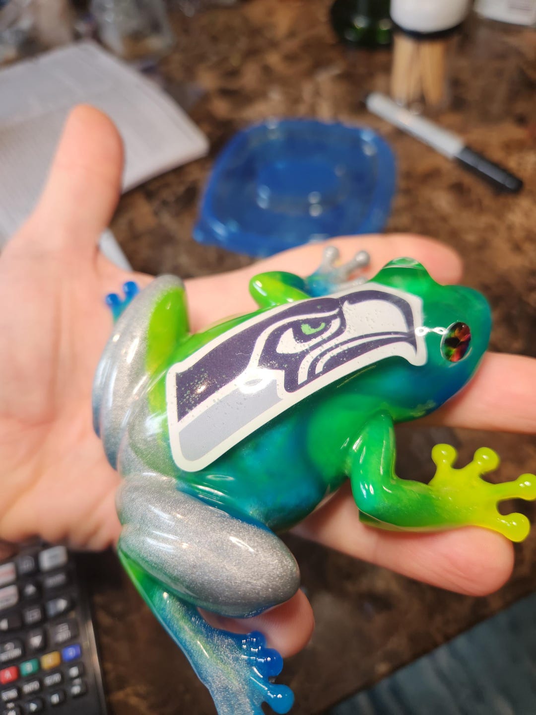 SEATTLE SEAHAWKS FROG!! - Etsy