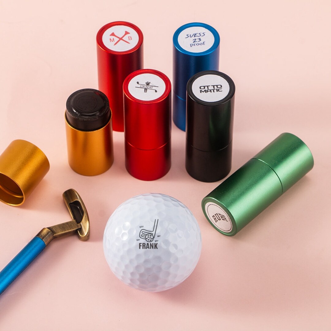 Personalized Your Own Golf Ball Stamp, Golf Ball Marker, Custom Golf ...
