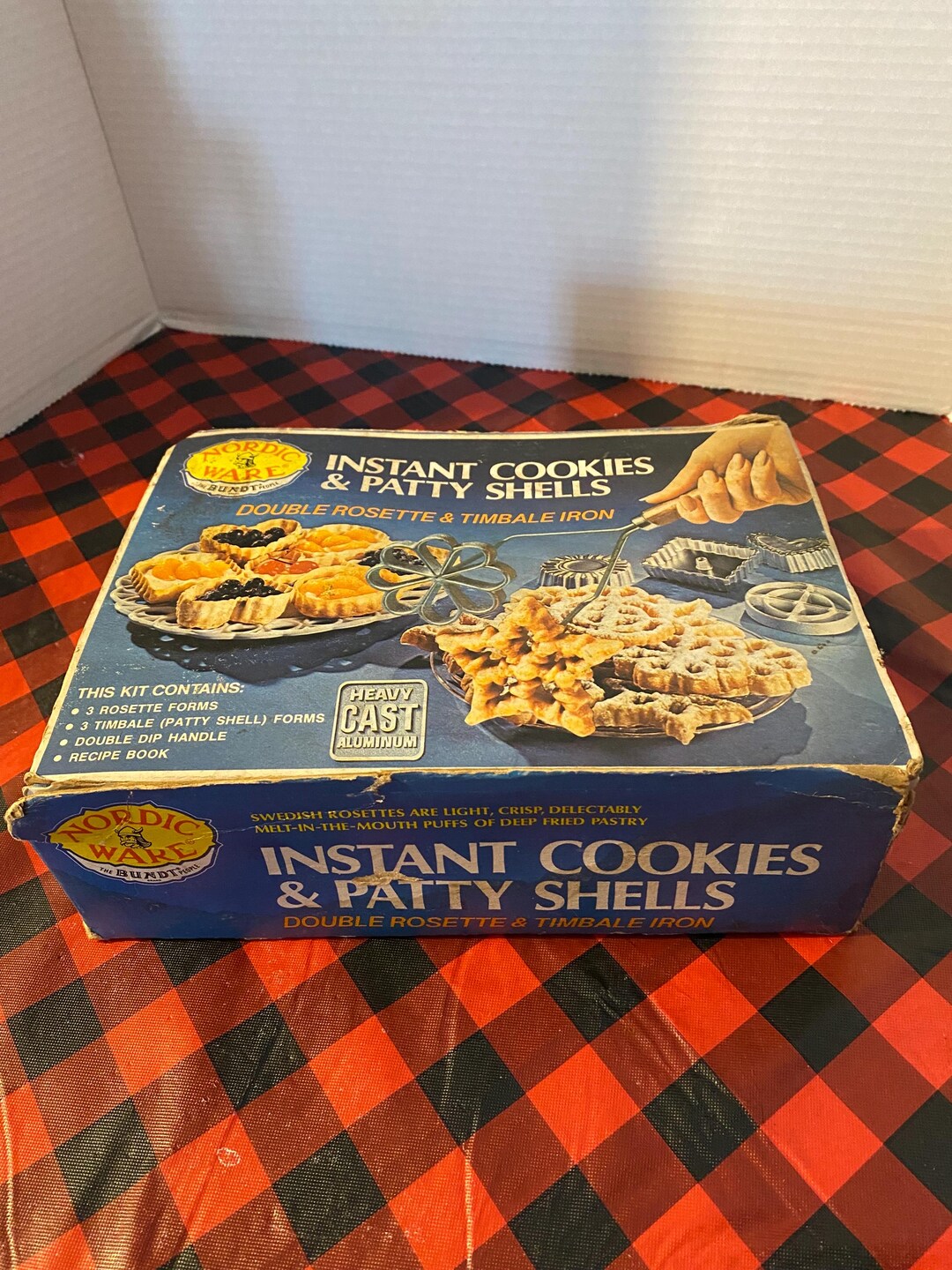 Nordic Ware Vintage Instant Cookies & Patty Shells Double Rosette Iron ...