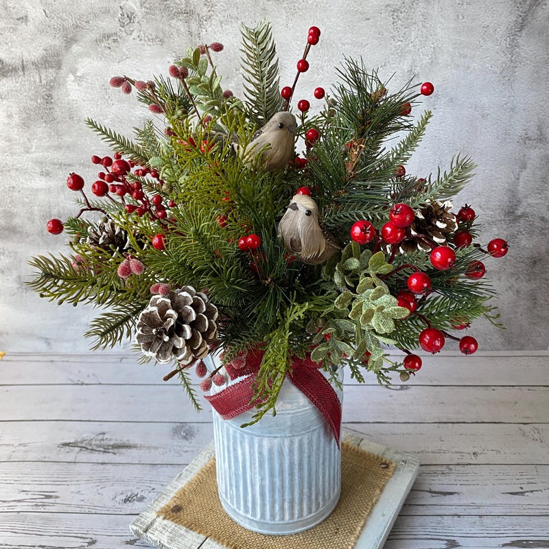Winter Flower Arrangement - Etsy