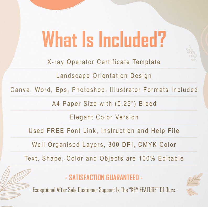 Certificate Template in Canva | Printable X-ray Operator Course ...