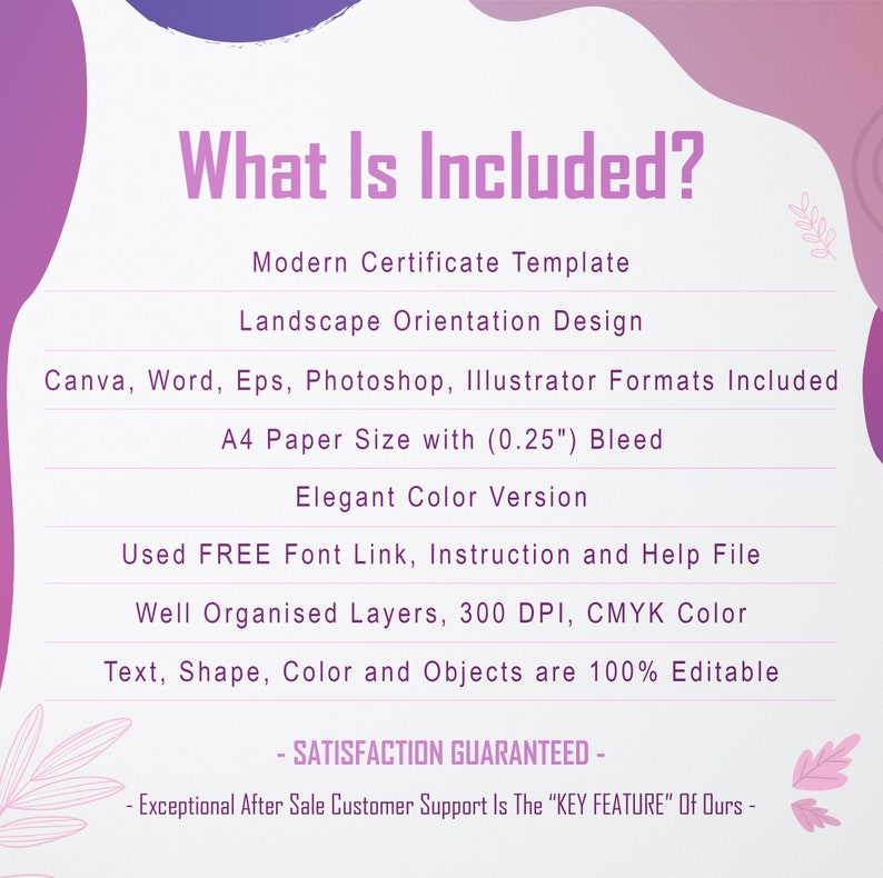 Certificate of Completion Template Canva, Certificate of Completion Editable, Certificate of ...