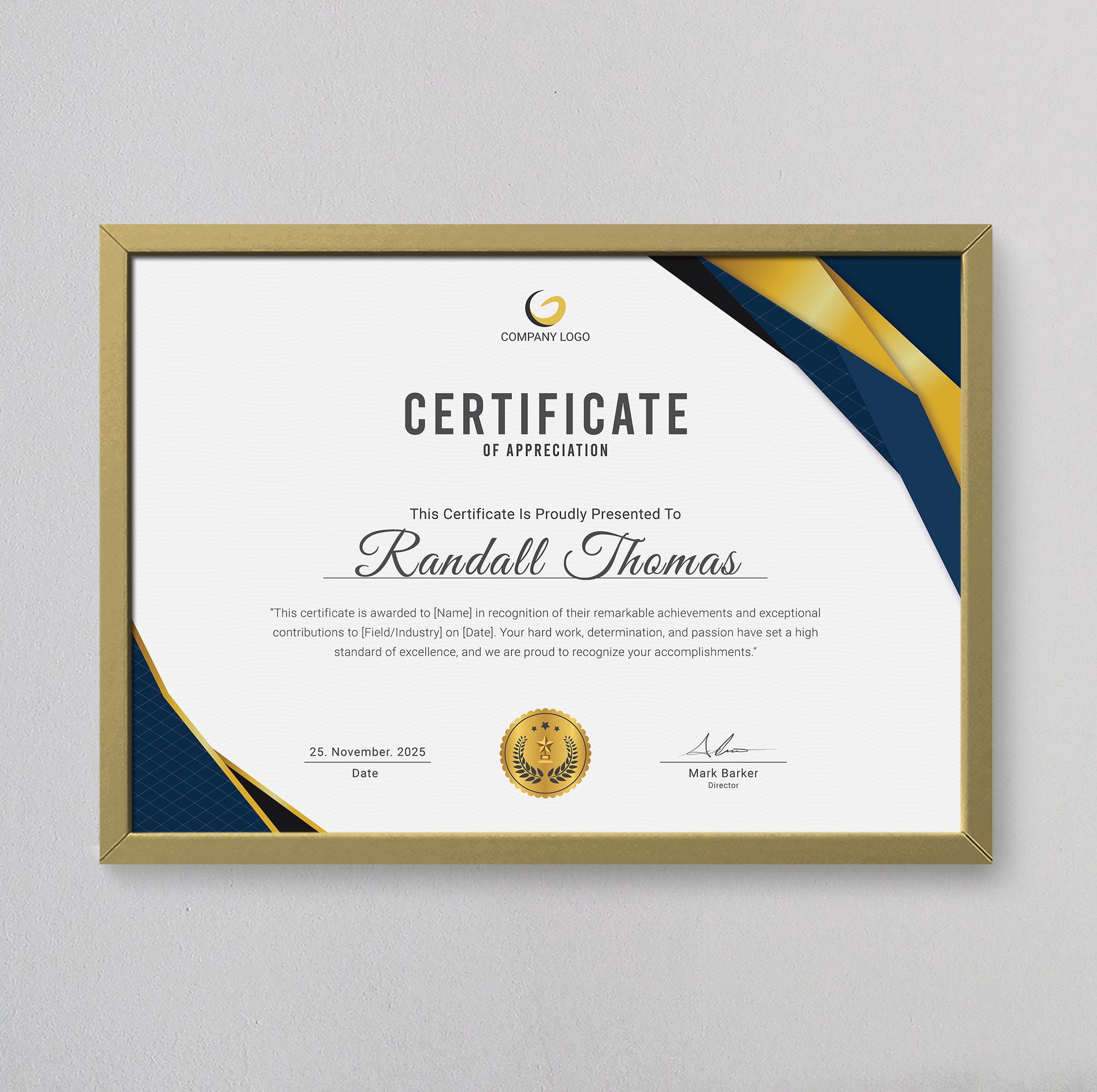 Certificate of Completion Template Canva, Certificate of Completion ...