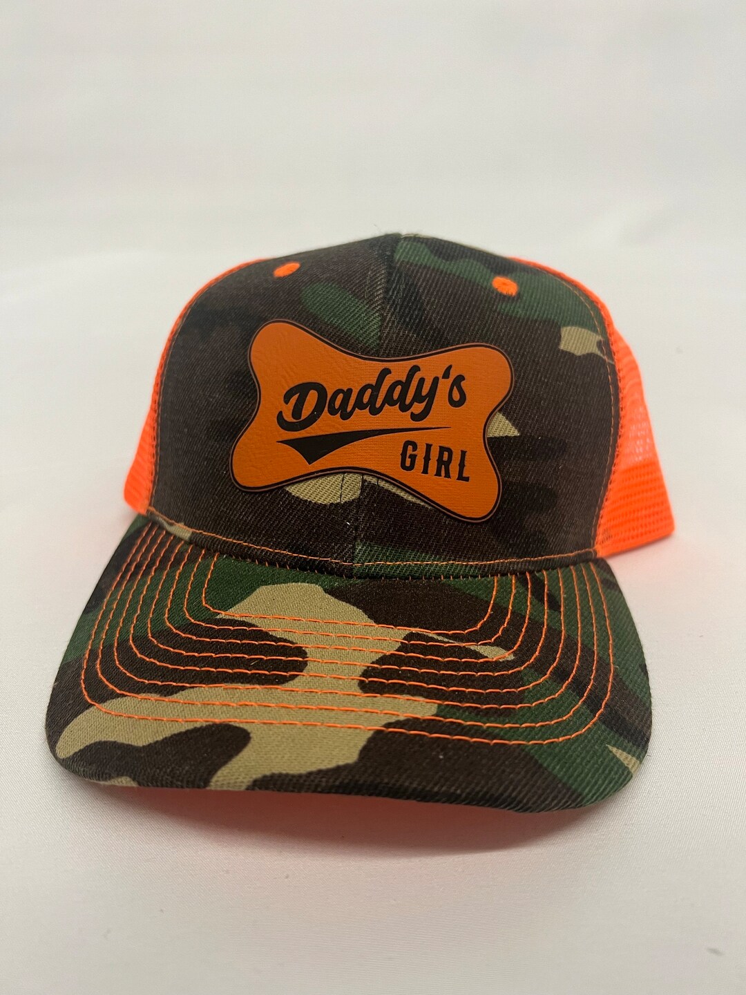 Daddys Girl Leather Patch Hat Etsy