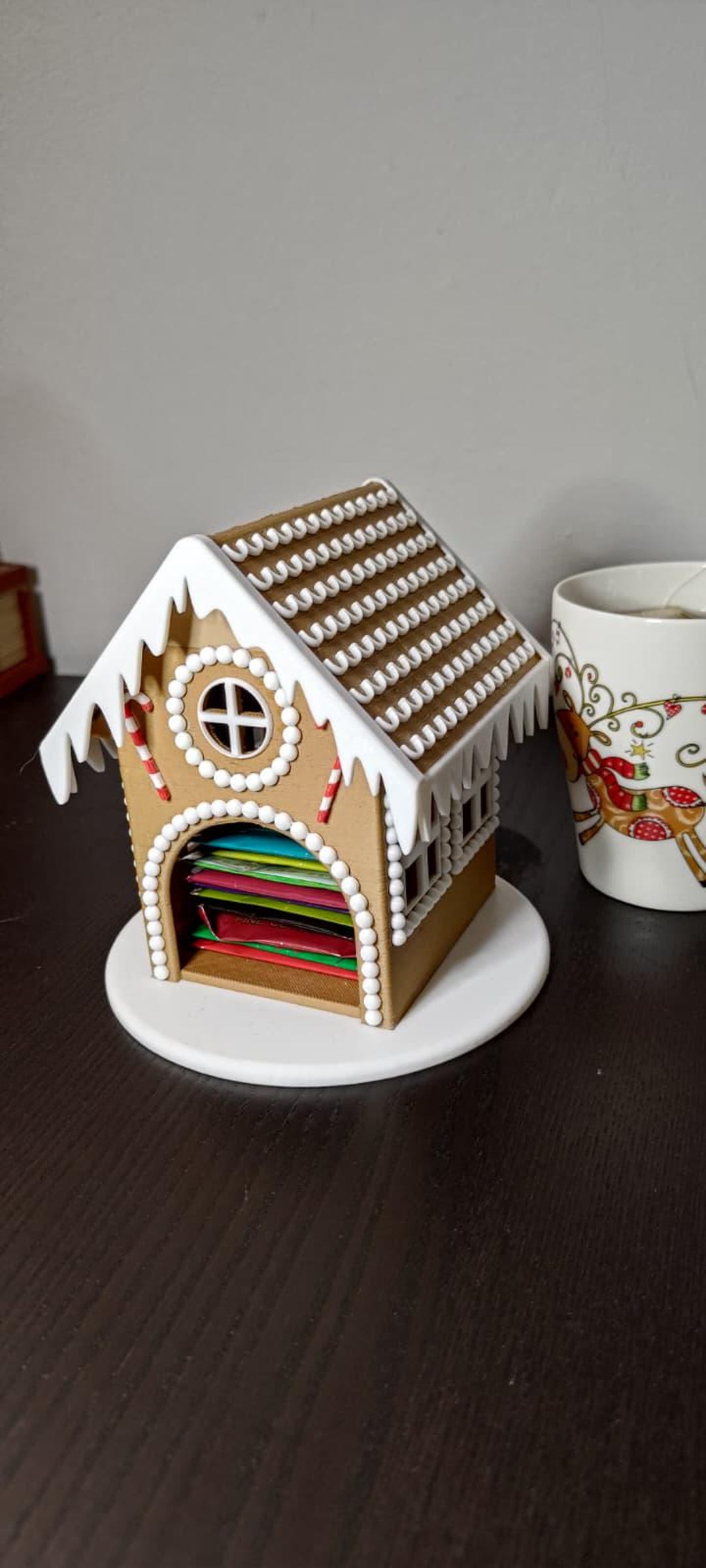 3D Printed Gingerbread House Tea Bags Holder - Etsy