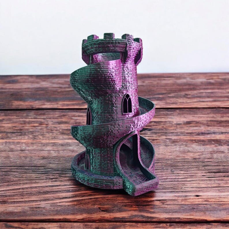 3D Printed Dice Tower - Etsy