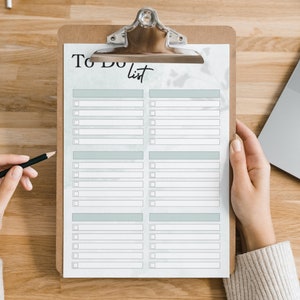 To Do List, Productivity Planner, Simple Tasks Lists Template, Stay ...