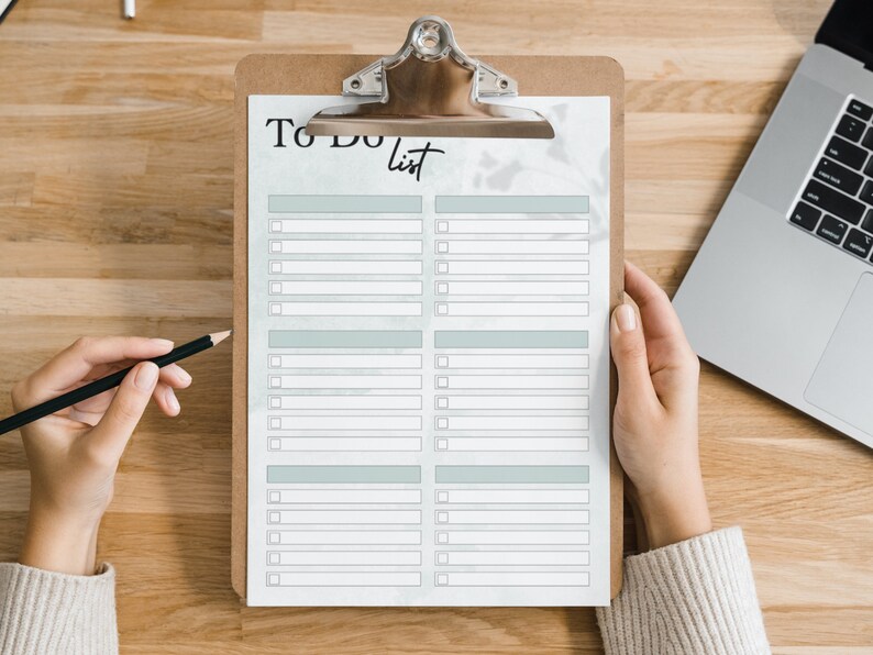 To Do List, Productivity Planner, Simple Tasks Lists Template, Stay ...