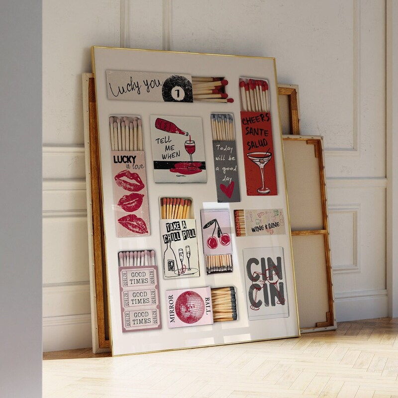 Cheetah Matchbox Print - Etsy