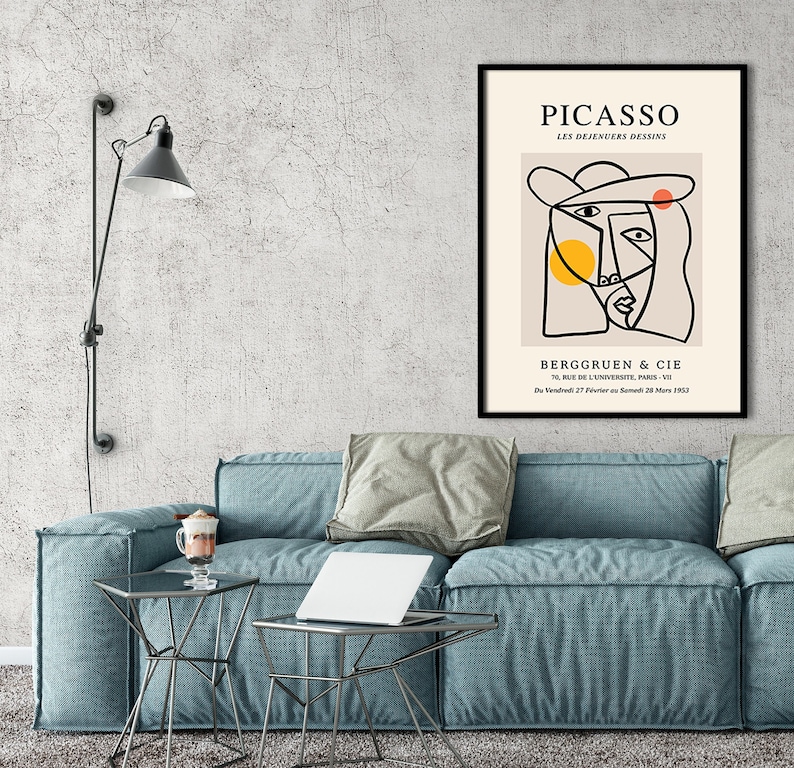 Picasso One Line Drawing Picasso Print Picasso Poster - Etsy