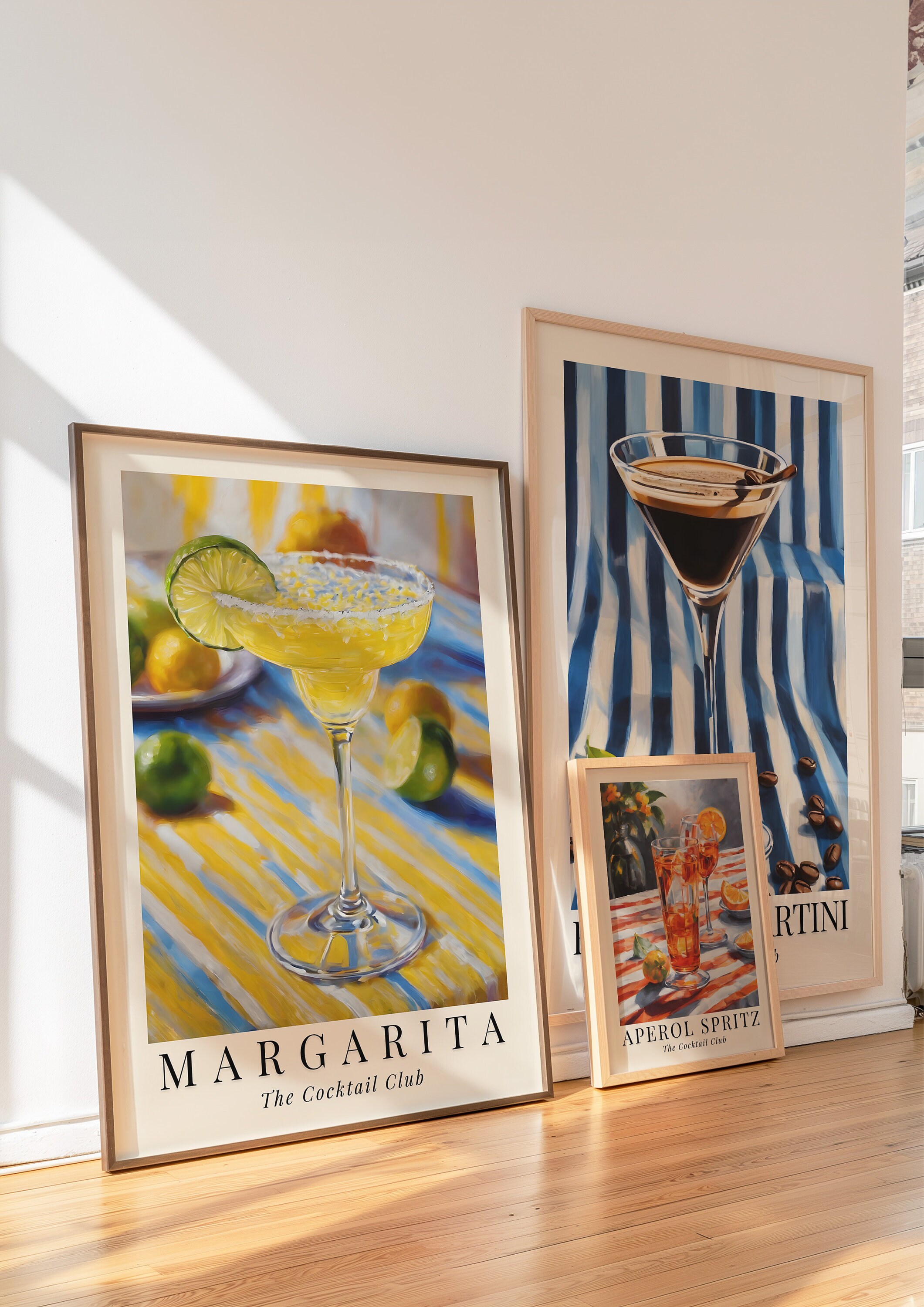Espresso Martini Print Aperol Spritz Poster Margarita Print Set of 3 ...
