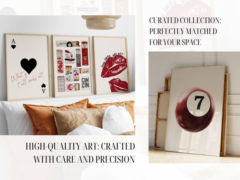 Best Seller Retro Wall Art Set of 9 Bundle Vintage Matchbox Print ...