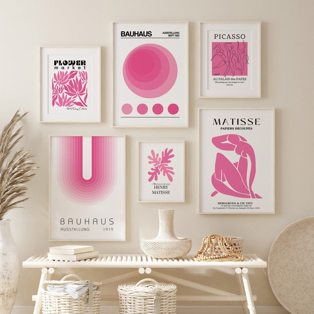 Gallery Wall Art Set of 6, Exhibition Poster Set, Picasso Print ...