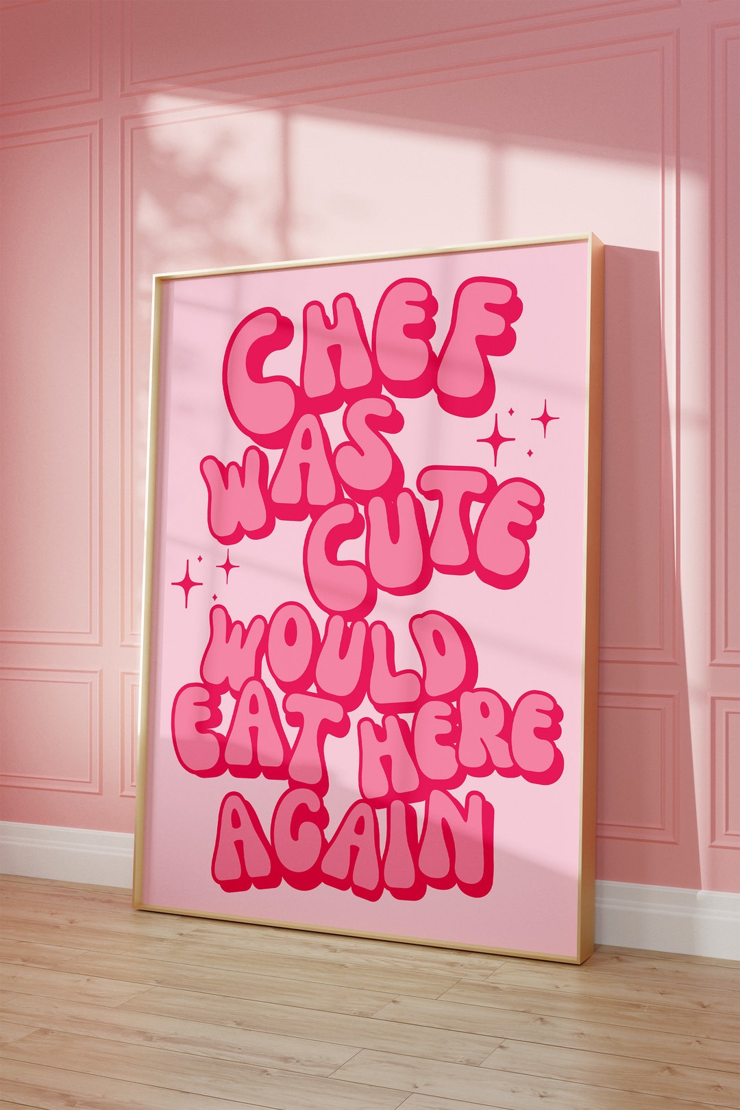 Retro Aesthetic Kitchen Decor Cute Cooking Art Kitchen Wall Art Print ...