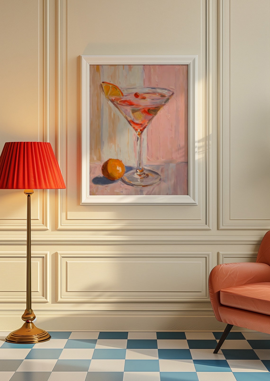 Aperol Spritz Print Cocktail Poster Bar Cart Print Vintage Wall Art ...