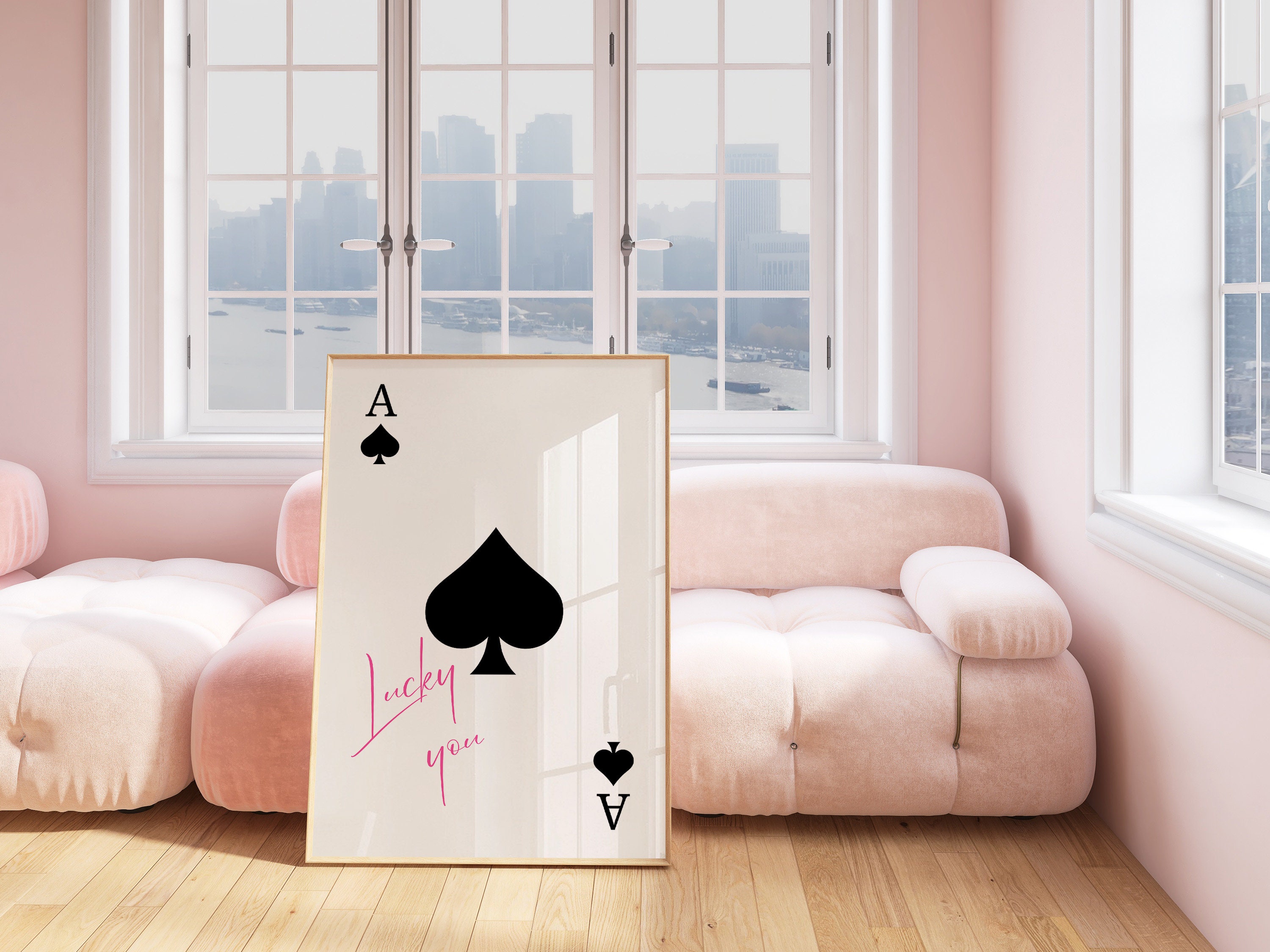 Trendy Ace of Spades Print Lucky You Poster Trendy Retro Wall Art Retro ...
