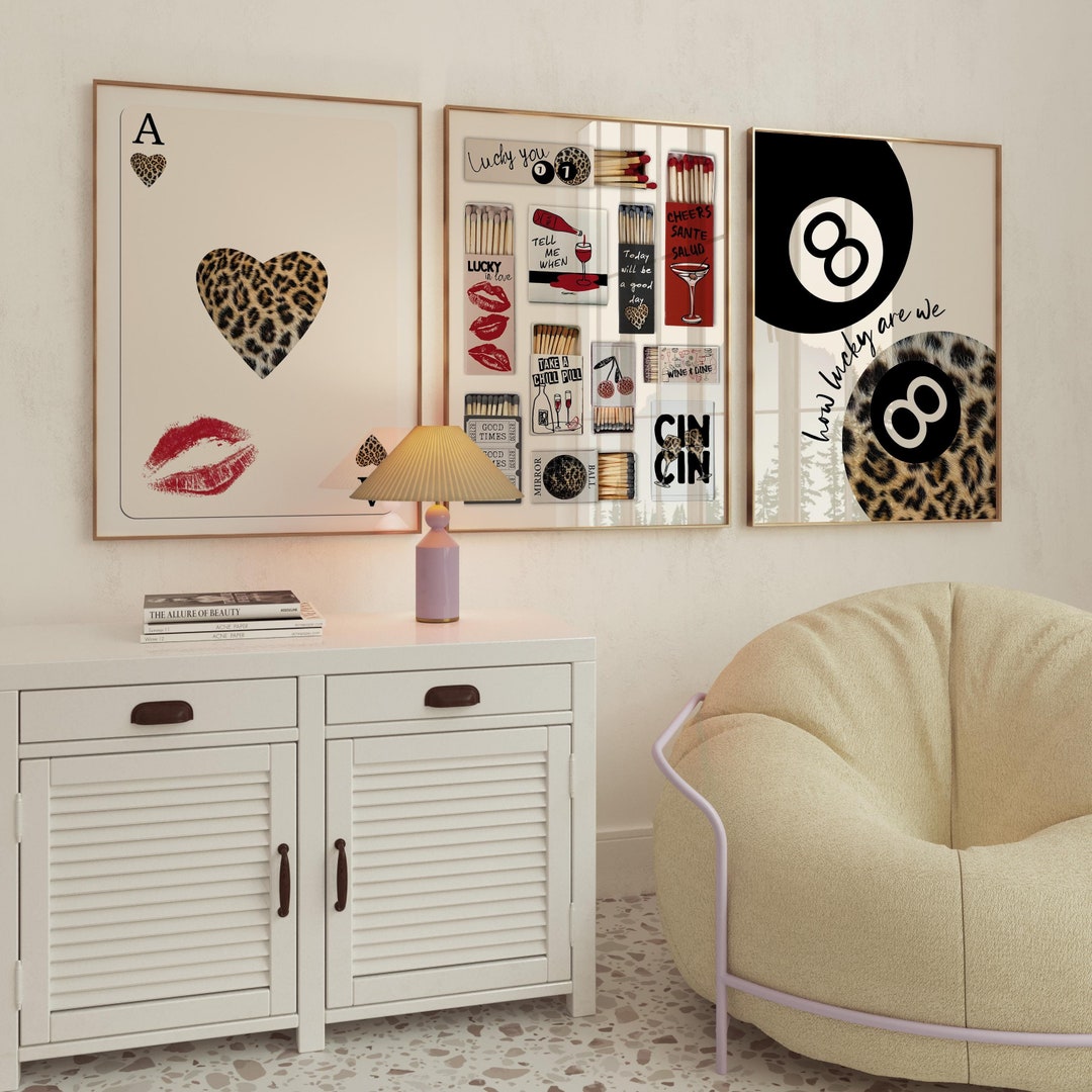 Vintage Matchbox Print Trendy Leopard Cheetah Print How Lucky Are We ...