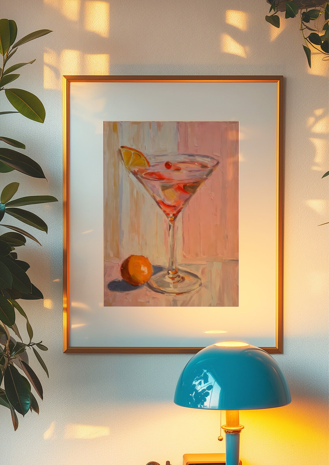 Aperol Spritz Print Cocktail Poster Bar Cart Print Vintage Wall Art ...